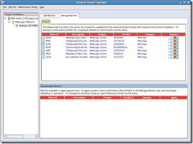 Oracle Apps Blog: Weblogic–Patching with the Smart Update utility